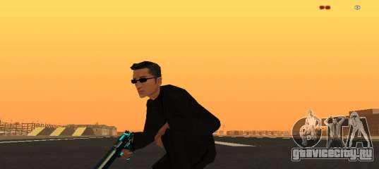 Blue Weapon Pack для GTA San Andreas