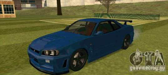 Nissan Skyline GT-R R34 from FnF 4 для GTA San Andreas