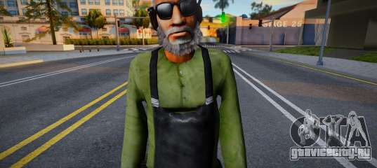 Eli Maxwell from Half-Life 2 Beta для GTA San Andreas
